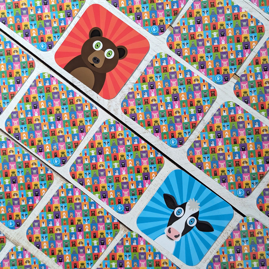 Cute Animals Memory Matching Card Game – LisetteArt Shop