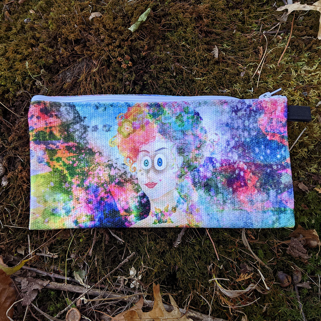 "Modern Victorian Portrait" Small Zipper Pouch - Pencil Case - Makeup ...
